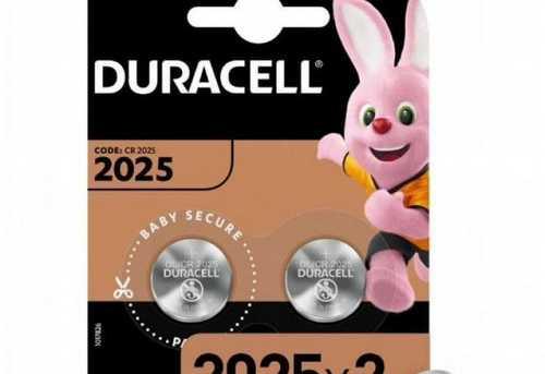 Батарейки литиевые Duracell, 2025 3V 2шт CR2025