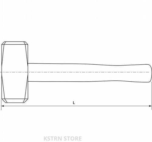 Кувалда с деревянной рукояткой, 1.25 кг. Universal
