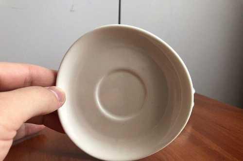 Керамическая тарелка под чашки под эспрессо