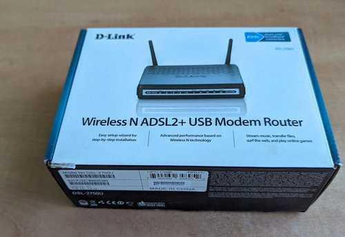 Wi-Fi роутер D-Link DSL-2750U