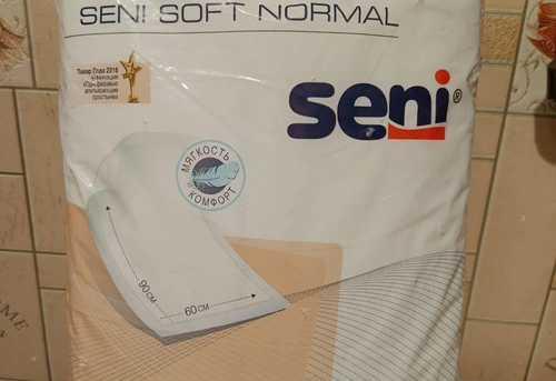 Пеленки впитывающие seni soft normal 90x60