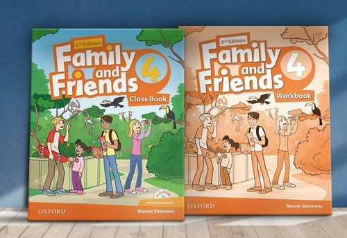Family and Friends 4 учебник, тетрадь, диски