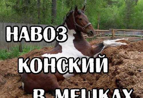 Навоз конский в мешках