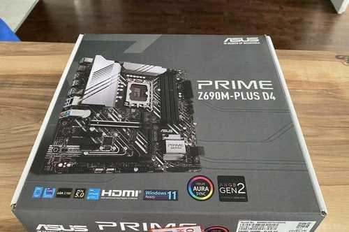 Материнская плата Asus Prime Z690M + CPU i3-6100