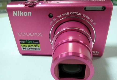 Nikon Coolpix S6200 Розовый Новый