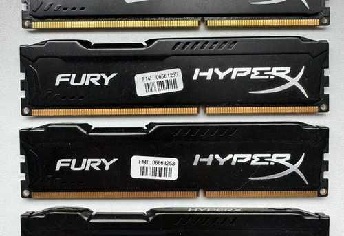 Kingston Hyperx Fury DDR3 4GB 4шт