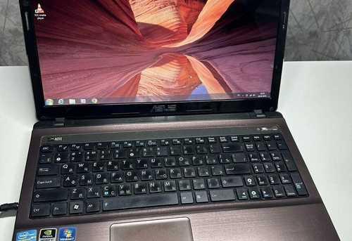 15.6" ASUS A53S, 160 ГБ, Core i5-2450M, RAM 4 ГБ, GeForce GT 630M 2 ГБ