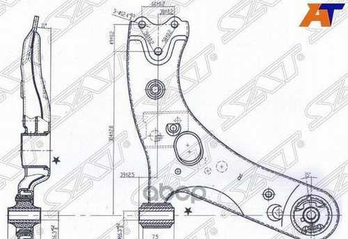 Рычаг нижний toyota prius 12/corolla/rumion/MA