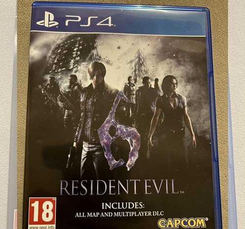 Resident evil 6 - диск для ps4