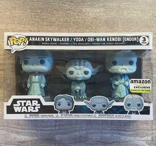 Funko Pop Anakin / Yoda / Obi-Wan 3-pack Star Wars