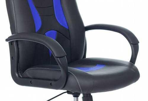 Кресло игровое, Zombie 8 черный, синий, новое