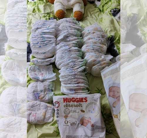 Подгузники Huggies elite soft 0