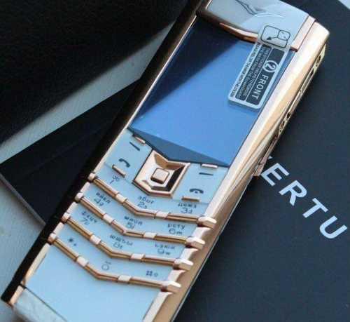 Телефон Vertu Signature S Design Gold White