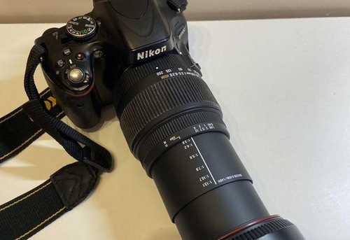 Зеркальный фотоаппарат nikon d5100 (sigma 18-200)
