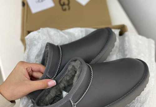 Угги женские Ugg Ultra Mini Tasman Leather Grey