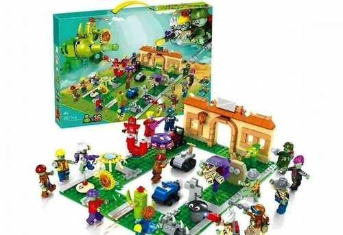 Лего Plants VS Zombies "Сумасшедший задний двор"