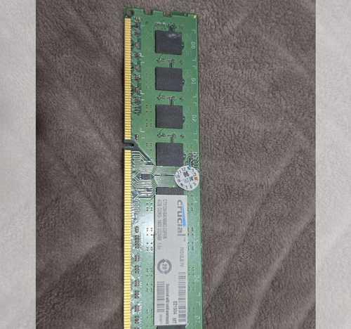 Оперативная память Crucial ddr3 4 gb 1600