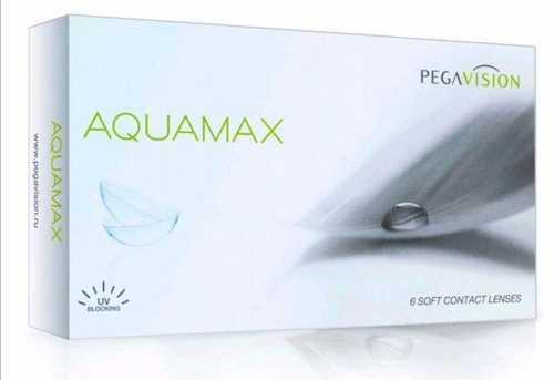 Линзы контактные 6 шт. двухнедельные AquaMax новые