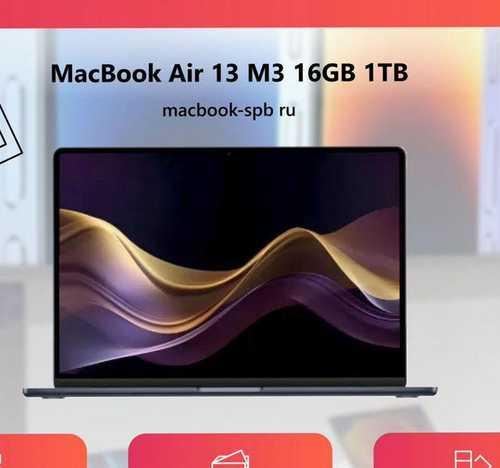 Apple MacBook Air 13 m3 16gb 1Tb сша/Ростест