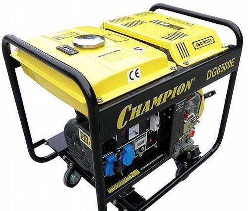 Генератор дизельный champion DG6501E