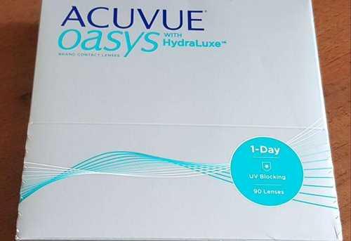 Линзы Acuvue Oasys 90 шт. 1-Day D +3,75 BC 9.0