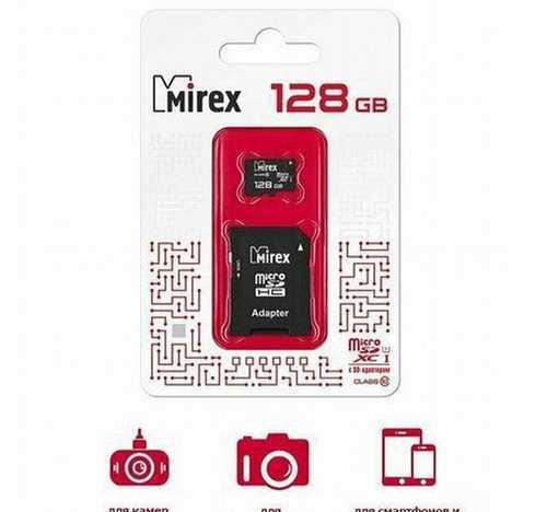 Карта памятиMirex 128 gb micro sd