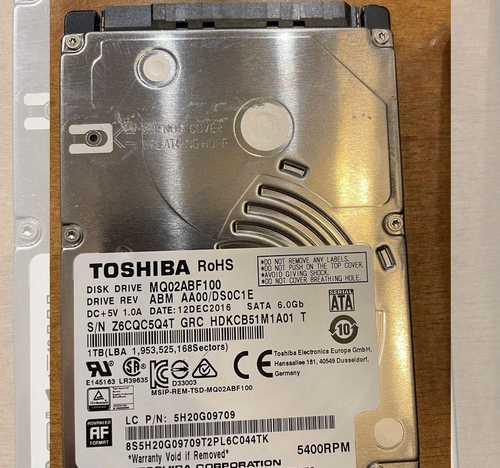 Hdd 2.5 toshiba 1tb