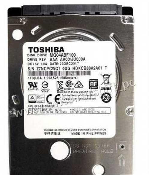 Жесткий диск 2.5 Toshiba 1TB MQ04ABF100 (MQ04ABF10