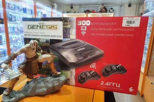 Игровая приставка 16bit Retro Genesis + 300 игр