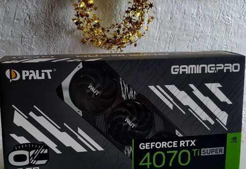 Видеокарта Palit RTX4070Ti super gamingpro OC 16GB