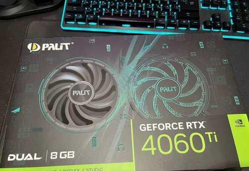 Новая Видеокарта Palit GeForce RTX 4060 Ti Dual