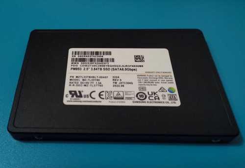 Серверный SSD Samsung 3.84tb