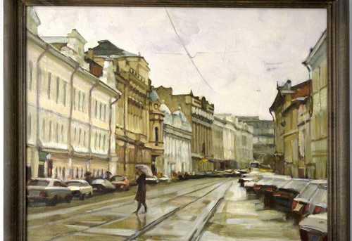 Картина авторская городской пейзаж, А.Чернигин