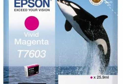 Картридж Epson C13T76034010 пурпурный, № T7603 ори