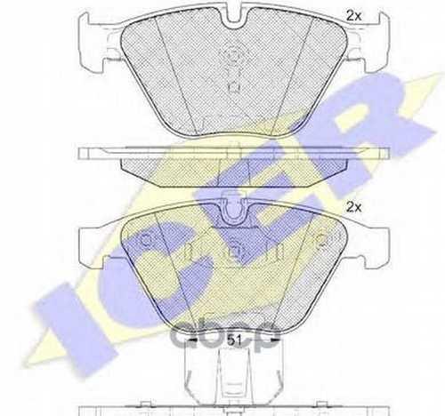 Колодки тормозные BMW 3(E90) /5(E60) /6(E63) /7(E65)