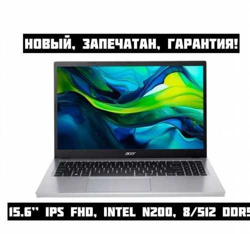 Ноутбук Acer Aspire Go 15 N200/8/512