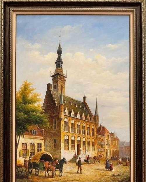 Картина маслом "Амстердам" 90х60
