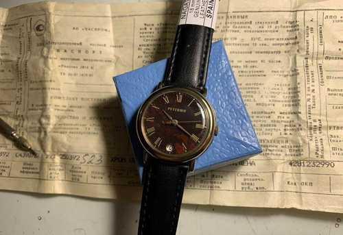 Комплект:уникальные каменные часы Ракета СССР NOS