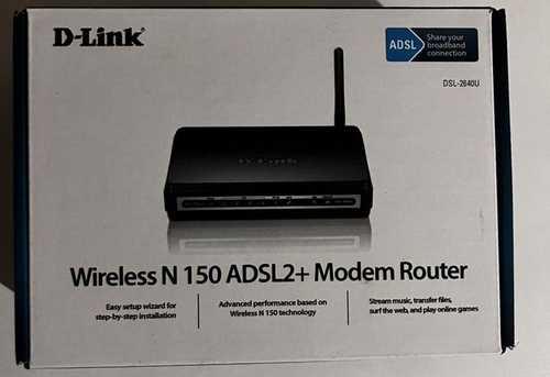 Wifi роутер D-link model DSL-2640U