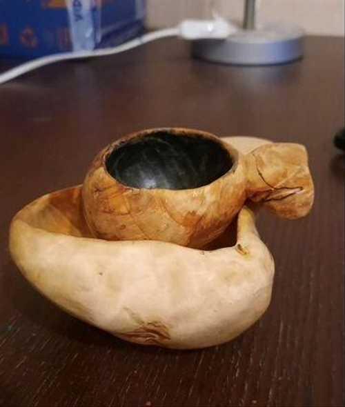 Кружка кукса деревянная