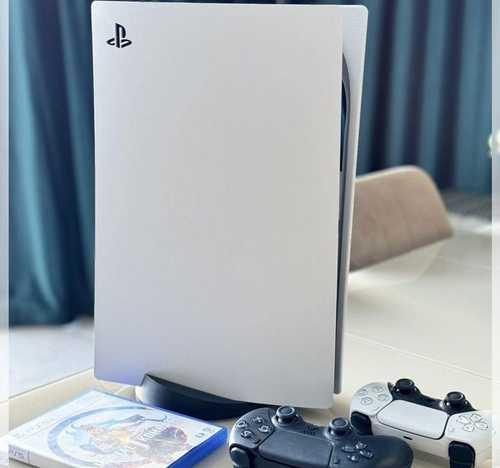 Sony playstation 5 ps5 с дисководом 2 джойстика