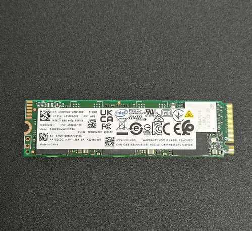 Ssd m2 Intel 660p 512gb