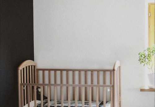 Детская кроватка с матрасом Икея
