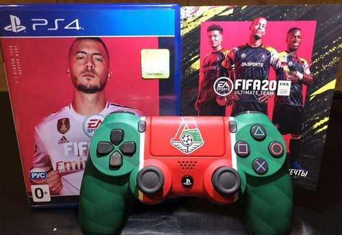 Dualshock 4 v2 Ps4 Локомотив + Fifa 20