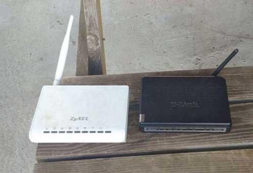 Роутеры Wi-fi 2 шт. D-Link и Zyxel