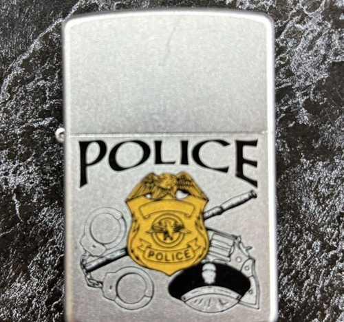 Зажигалка бензиновая zippo Police. Оригинал. USA