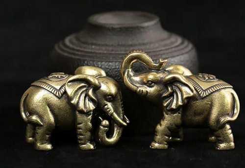 Индийский слон фигурка бронзовая