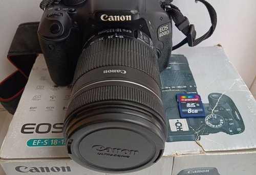Canon 600d kit 18-135mm пробег 34688 кадров