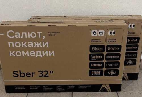 Телевизор Sber 32 новый, гарантия 81 см