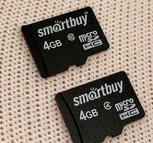 SmartBuy Micro SD HC 4 GB. Карта памяти. Оригинал